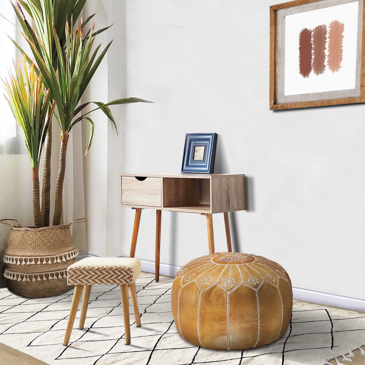 Marrakech Tan Patterned – Fezcrafts